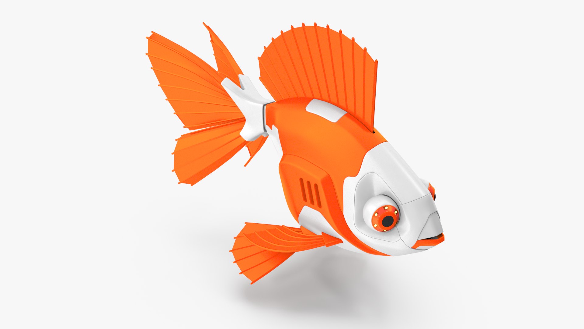 Gold Fish Robot 3D Model - TurboSquid 1912644