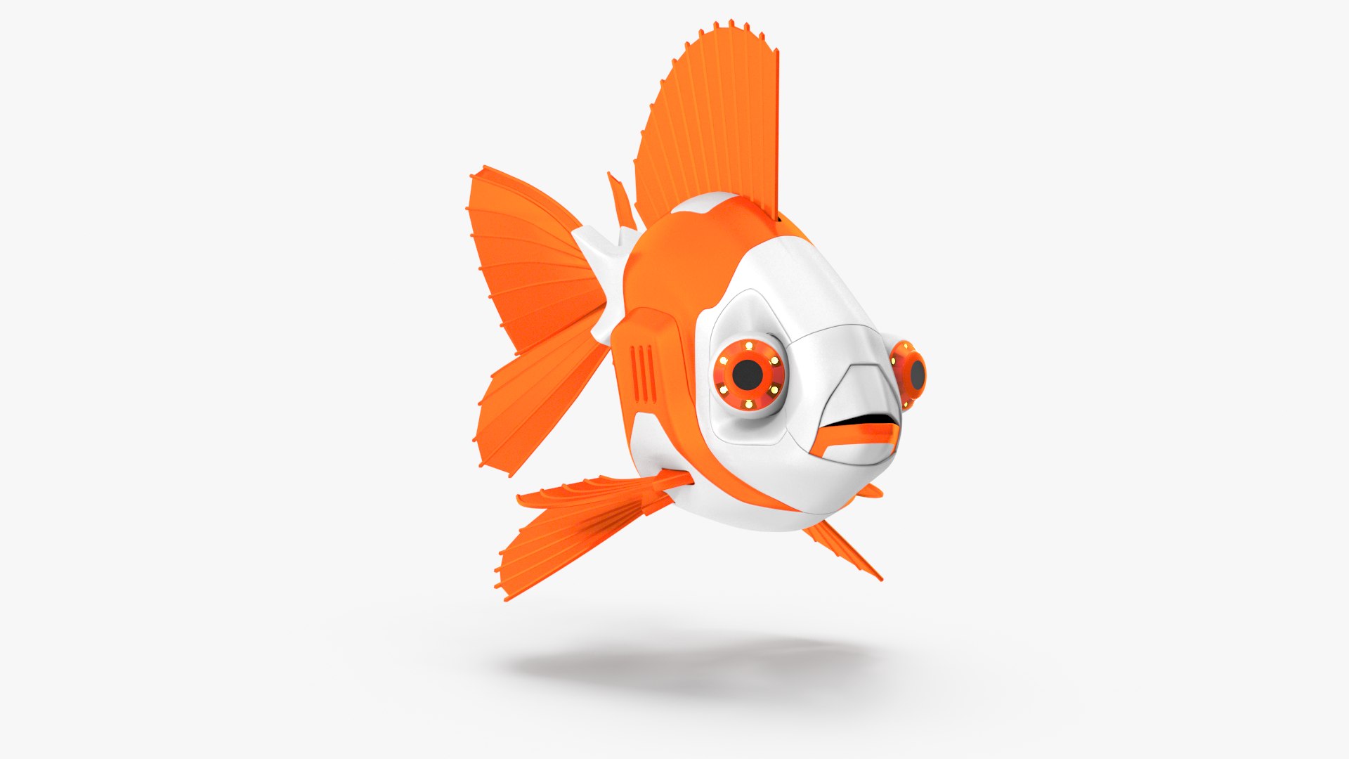 Gold Fish Robot 3D Model - TurboSquid 1912644