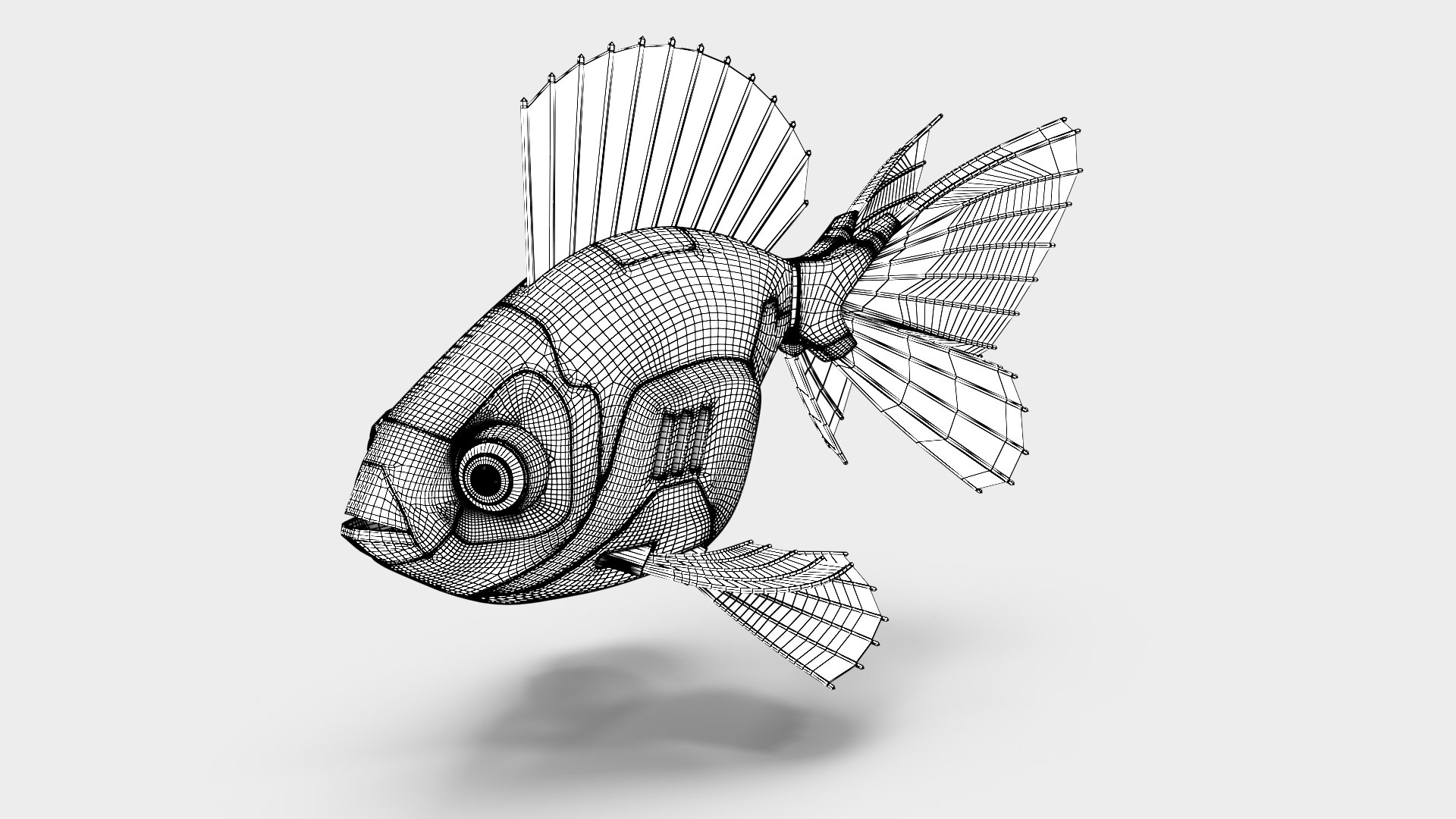 Gold Fish Robot 3D Model - TurboSquid 1912644
