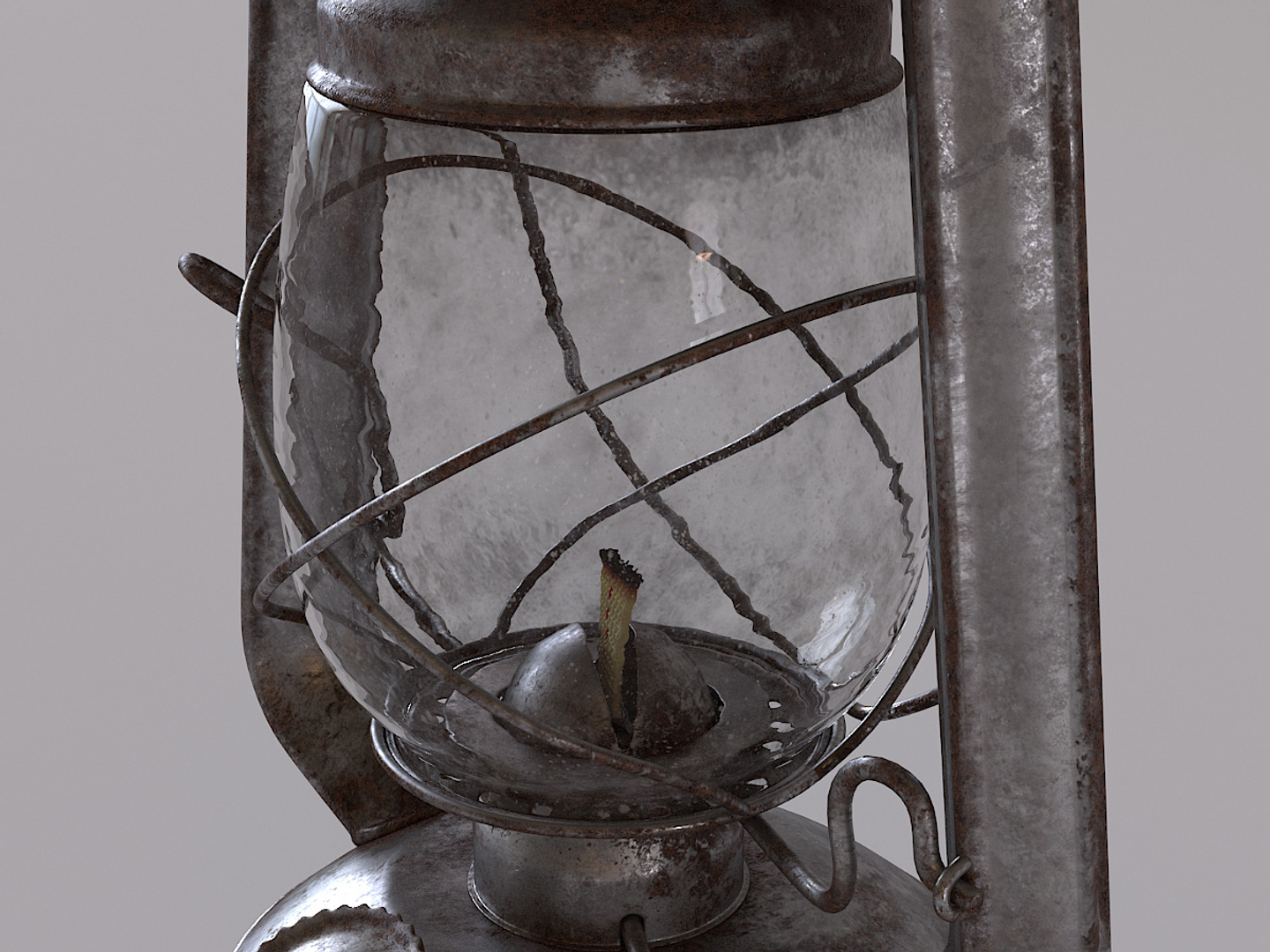 3d old lantern