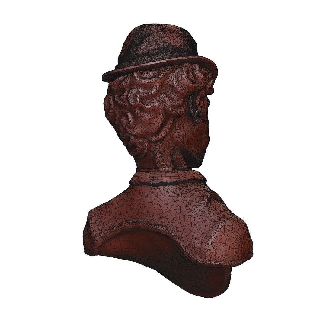 Bust Sculpture Charlie Chaplin 3D Model - TurboSquid 1472569