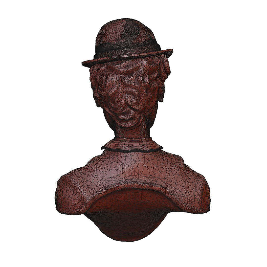 Bust Sculpture Charlie Chaplin 3D Model - TurboSquid 1472569