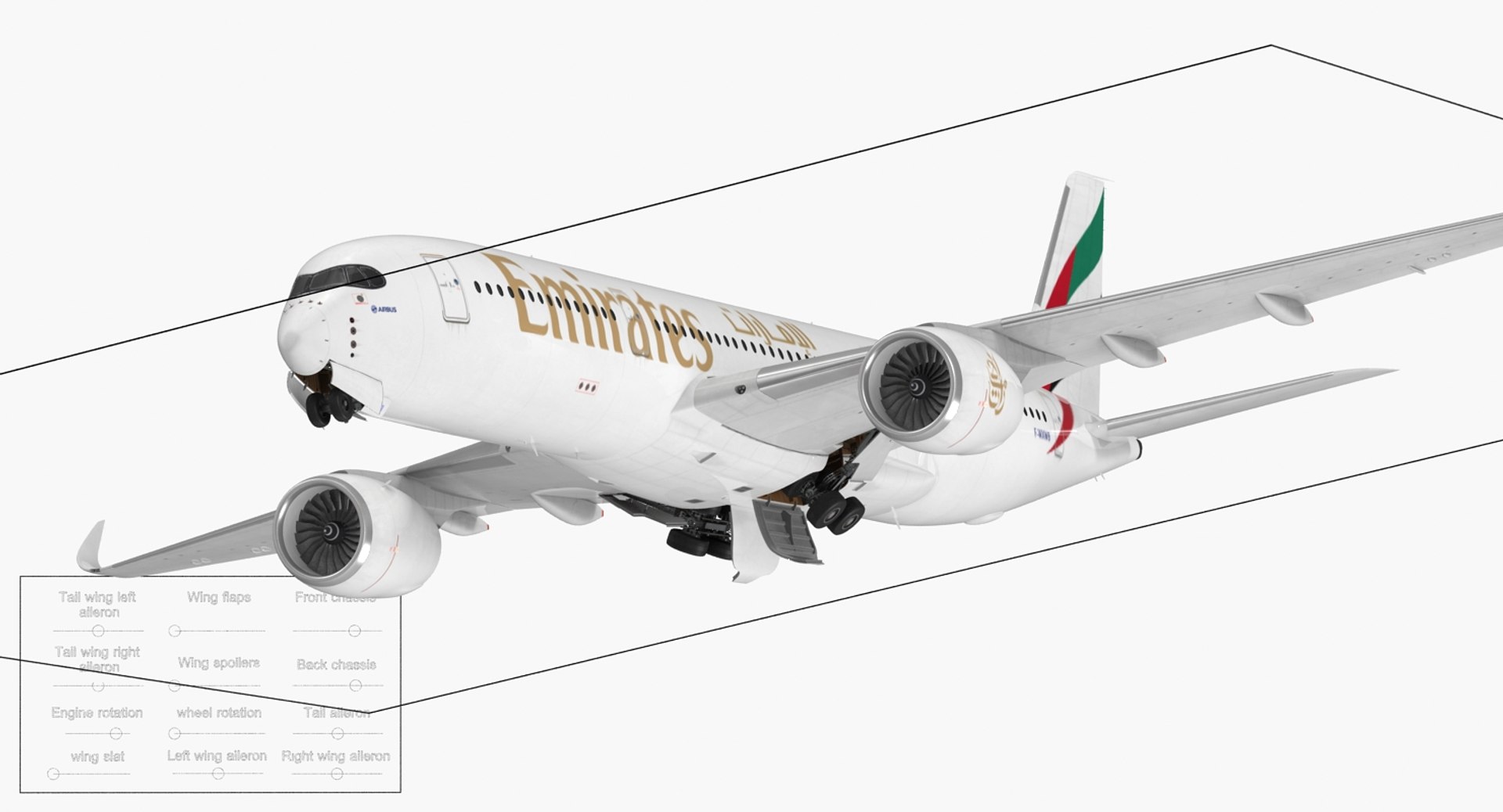 Airbus a350-900 emirates air model | 1147309 | TurboSquid