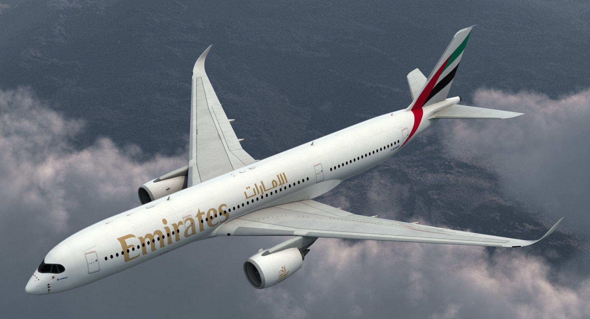 Airbus A350-900 Emirates Air Model | 1147309 | TurboSquid