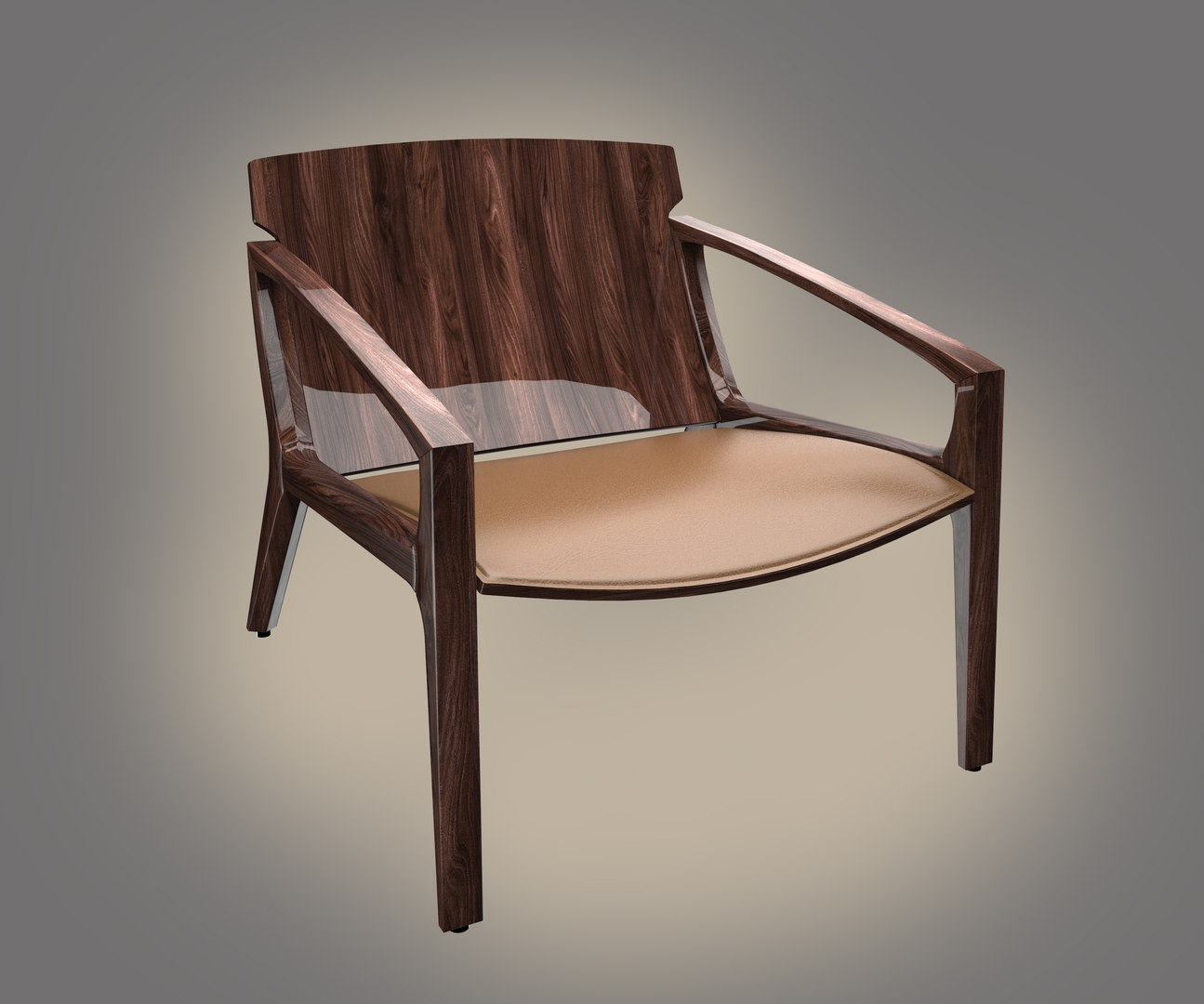 armchair linna jader almeida 3d max