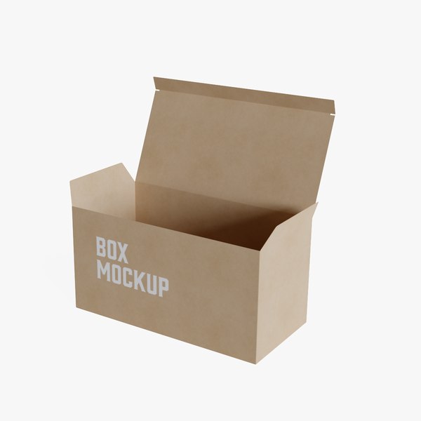 Kraft Paper Box 3D model - TurboSquid 1812899