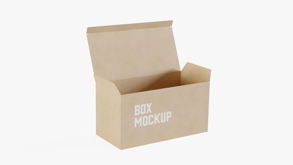 Kraft Paper Box 3D model - TurboSquid 1812899