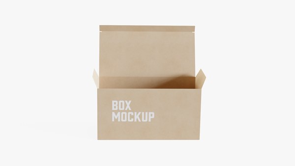 Kraft Paper Box 3D model - TurboSquid 1812899