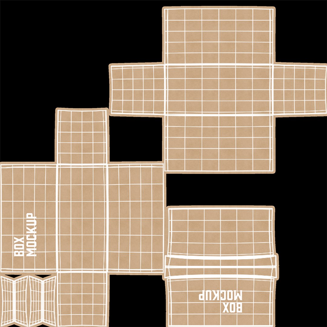 Kraft Paper Box 3D model - TurboSquid 1812899