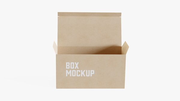 Kraft Paper Box 3D model - TurboSquid 1812899