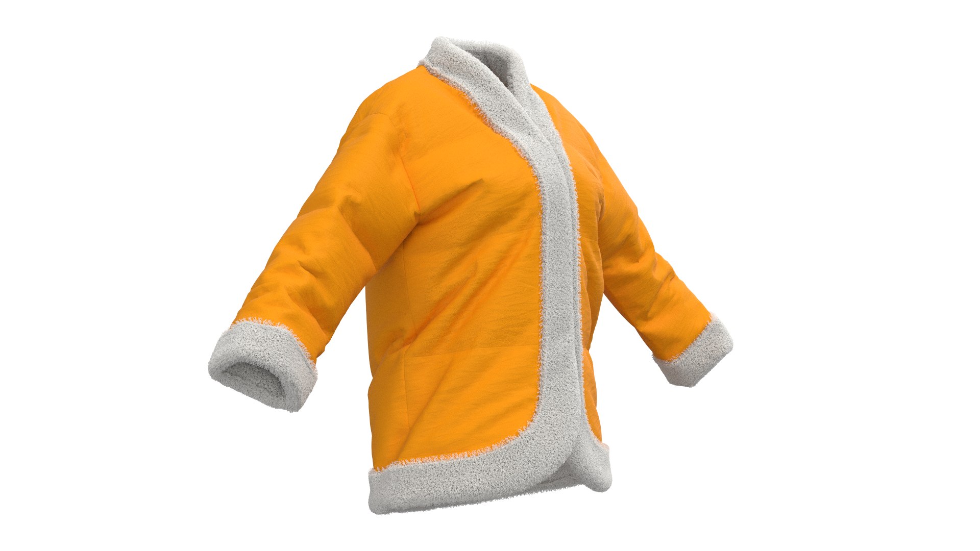 Plush Puffer Jacket 3D Model - TurboSquid 2176945