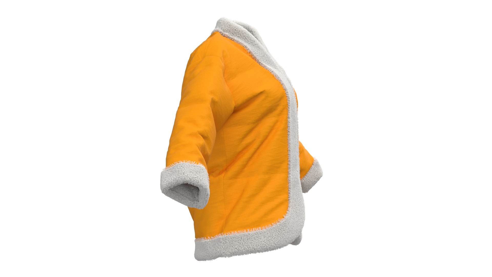 Plush Puffer Jacket 3D Model - TurboSquid 2176945