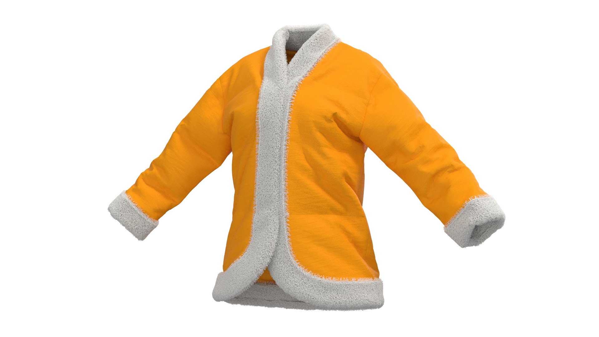 Plush Puffer Jacket 3D Model - TurboSquid 2176945