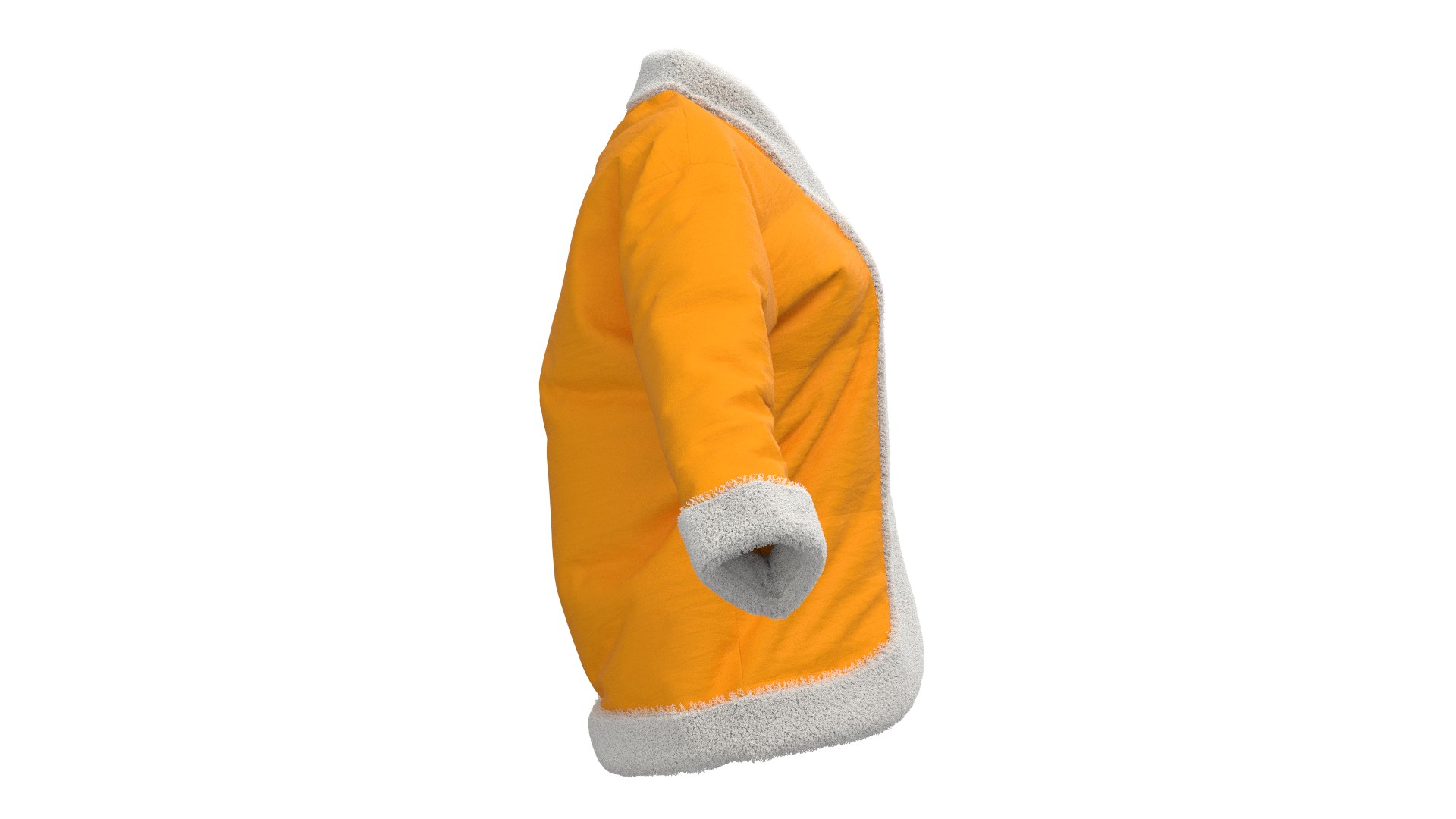 Plush Puffer Jacket 3D Model - TurboSquid 2176945