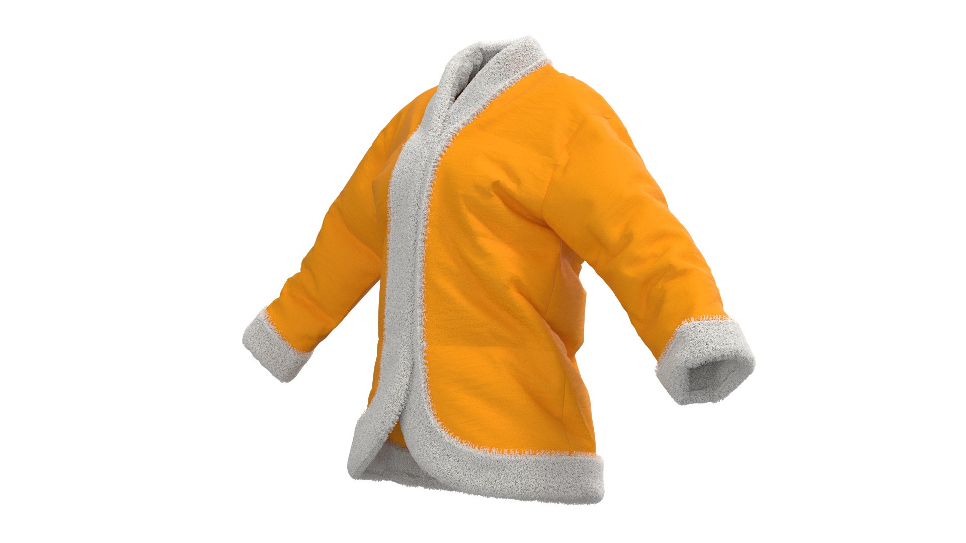 Plush Puffer Jacket 3D Model - TurboSquid 2176945