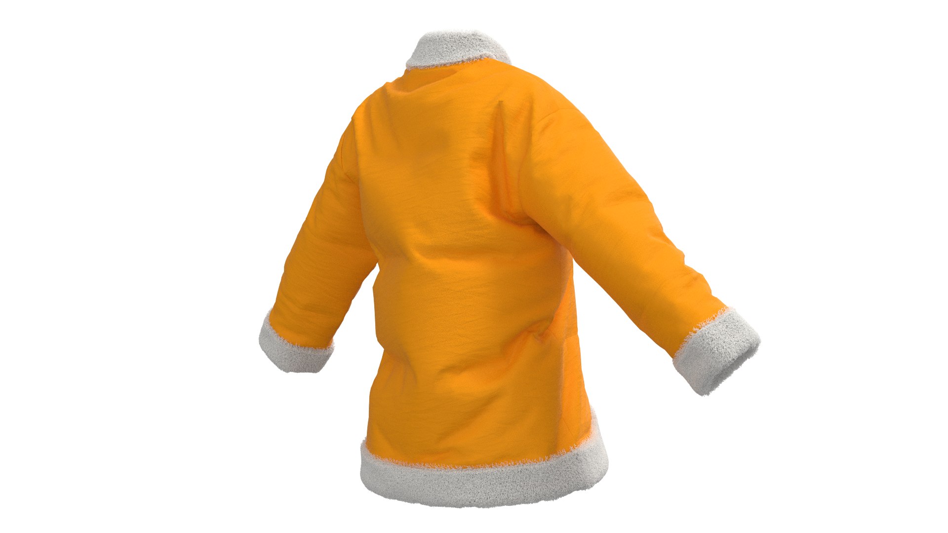 Plush Puffer Jacket 3D Model - TurboSquid 2176945