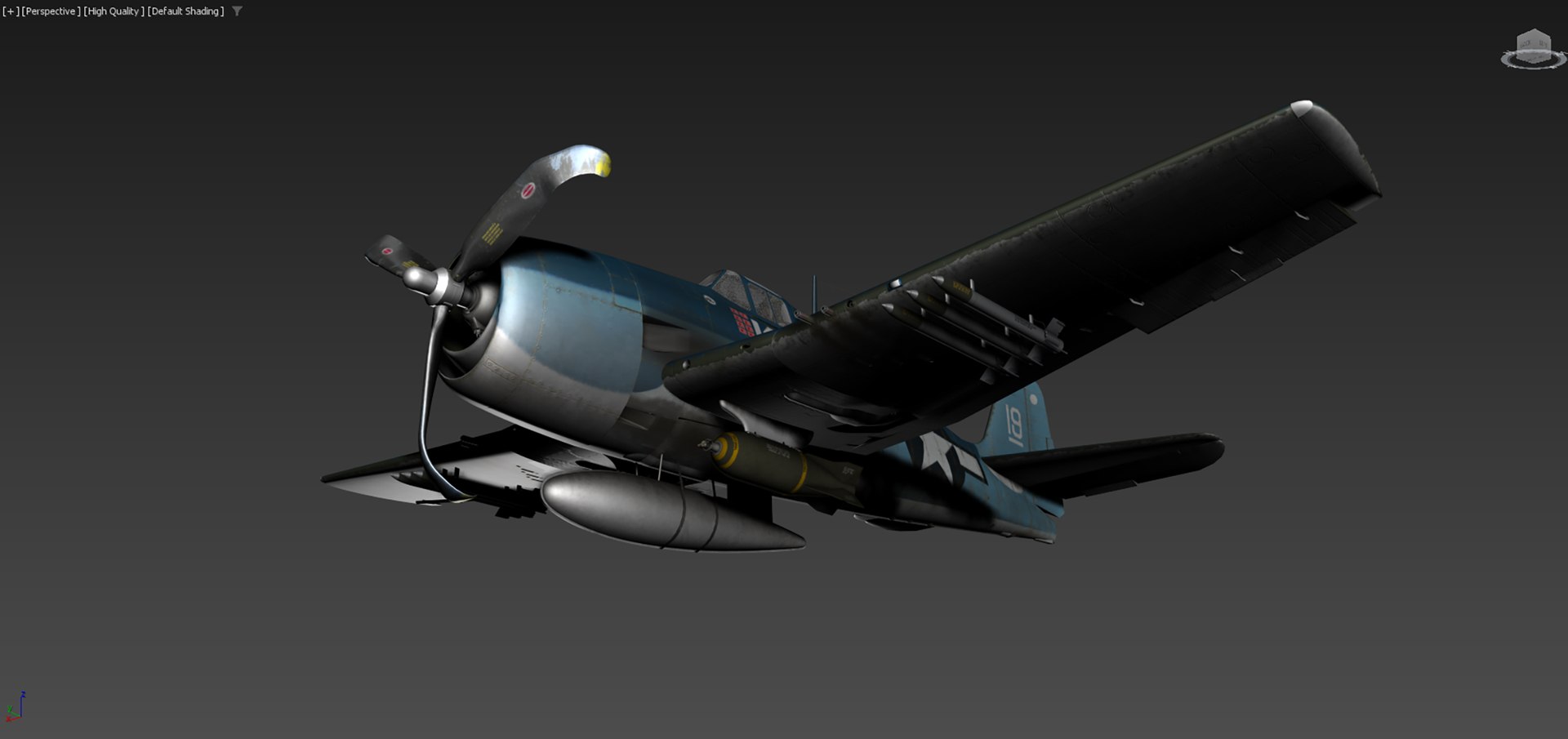 3D F-6F Hellcat - TurboSquid 2289213