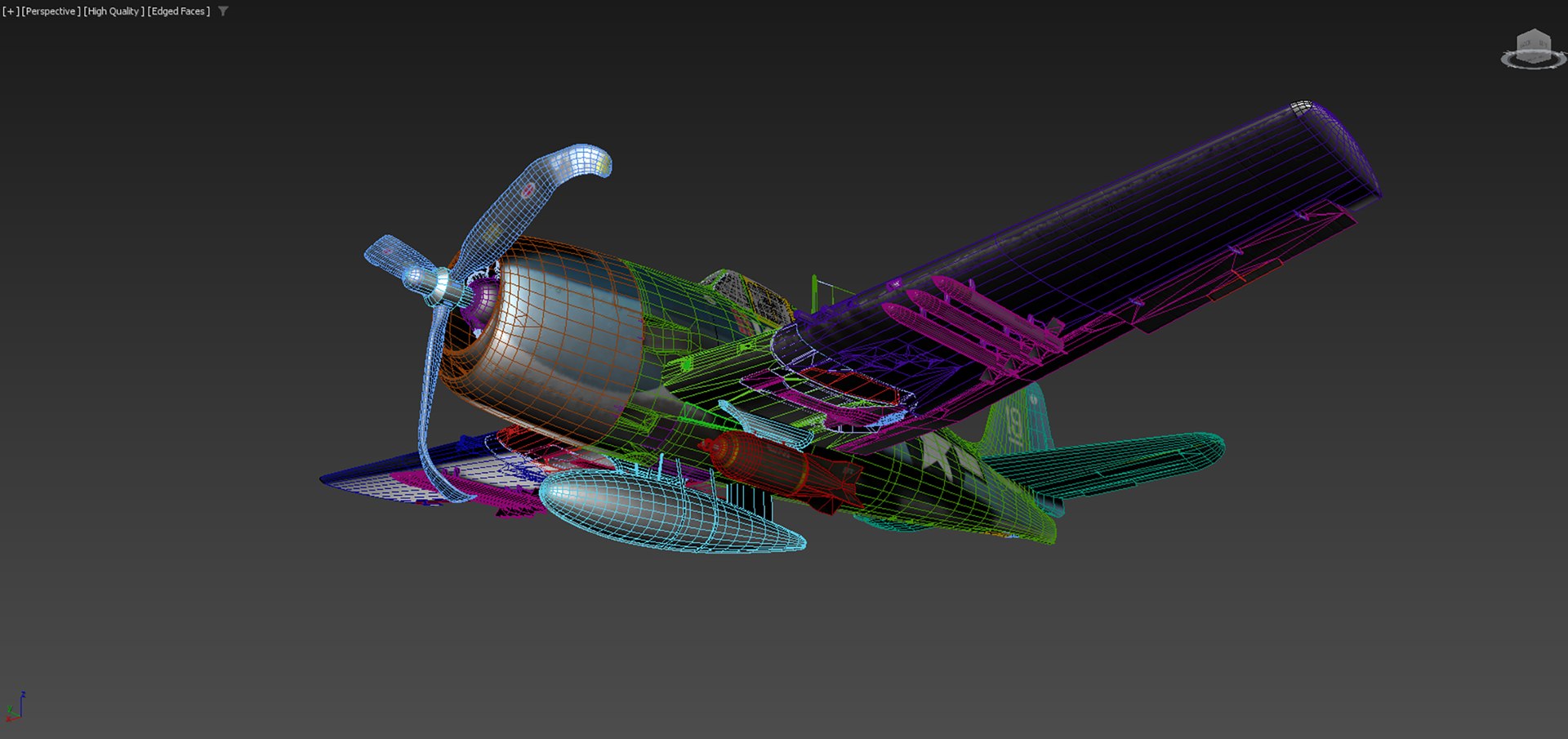 3D F-6F Hellcat - TurboSquid 2289213
