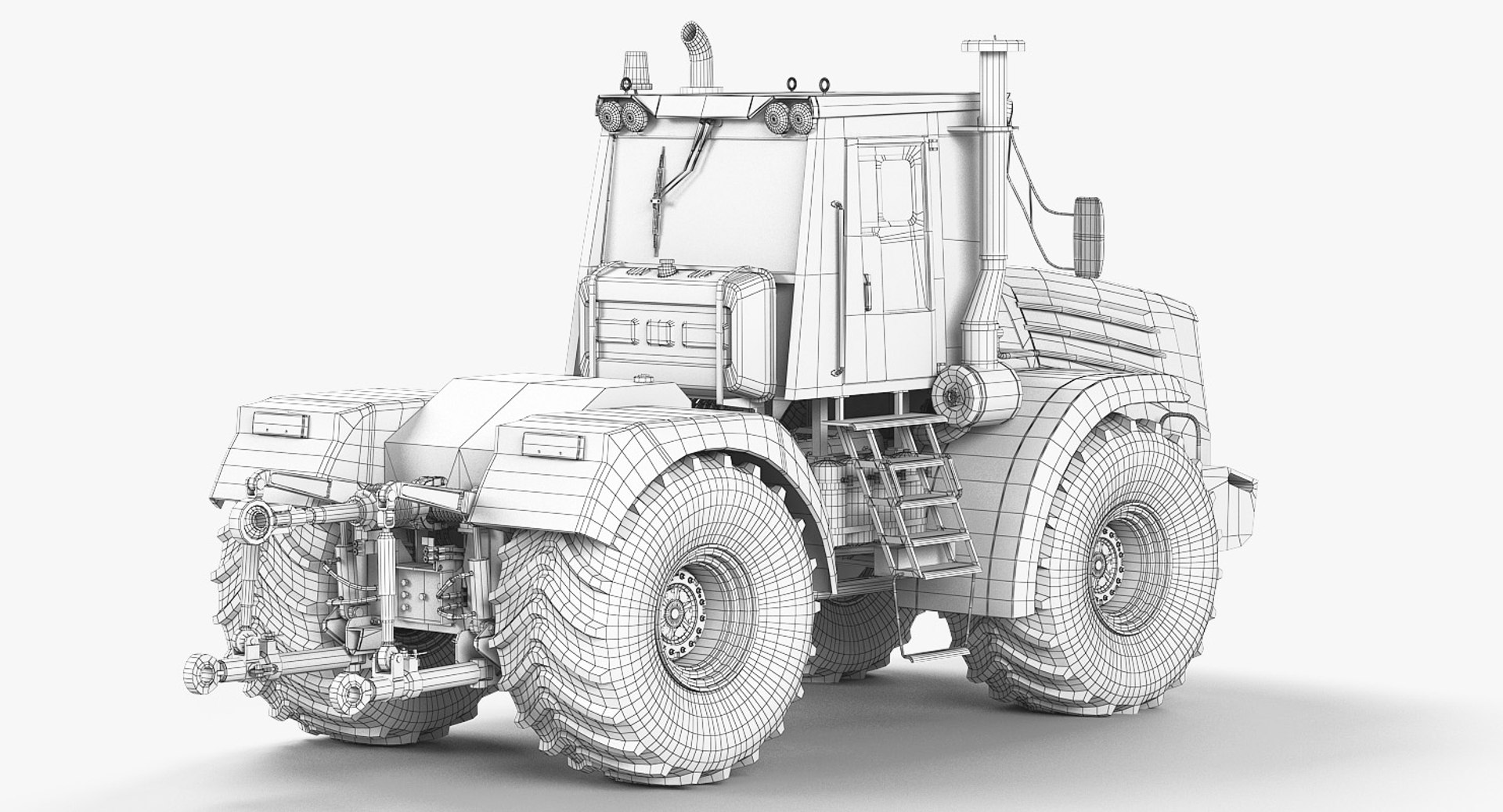 3D Row Crop Tractor Model - TurboSquid 1268698