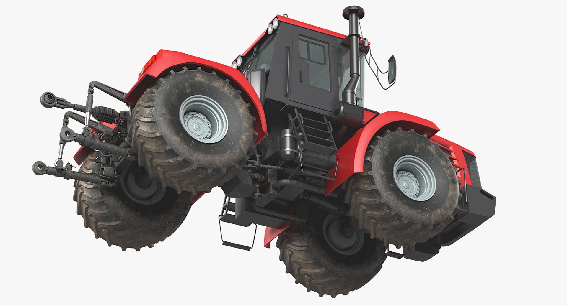 3D Row Crop Tractor Model - TurboSquid 1268698