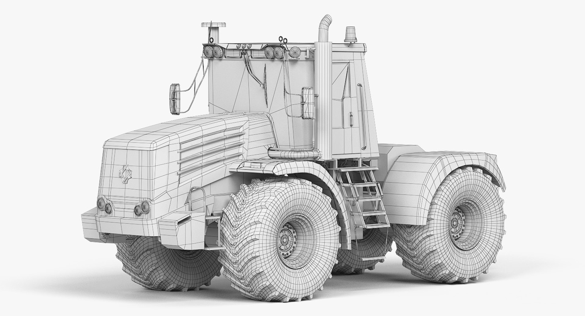 3D Row Crop Tractor Model - TurboSquid 1268698