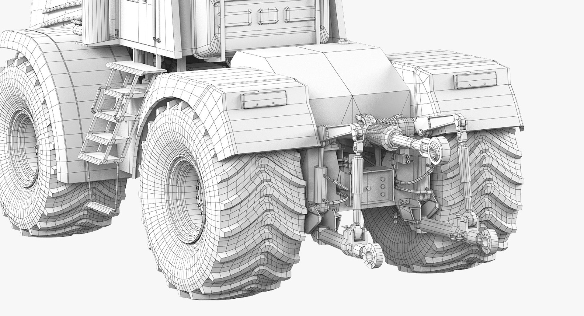 3D Row Crop Tractor Model - TurboSquid 1268698