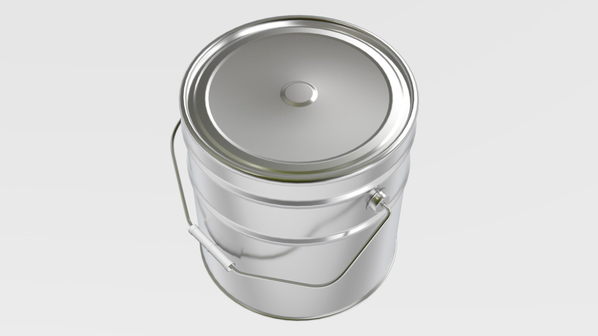 Metal Paint Bucket 3D model - TurboSquid 2145221