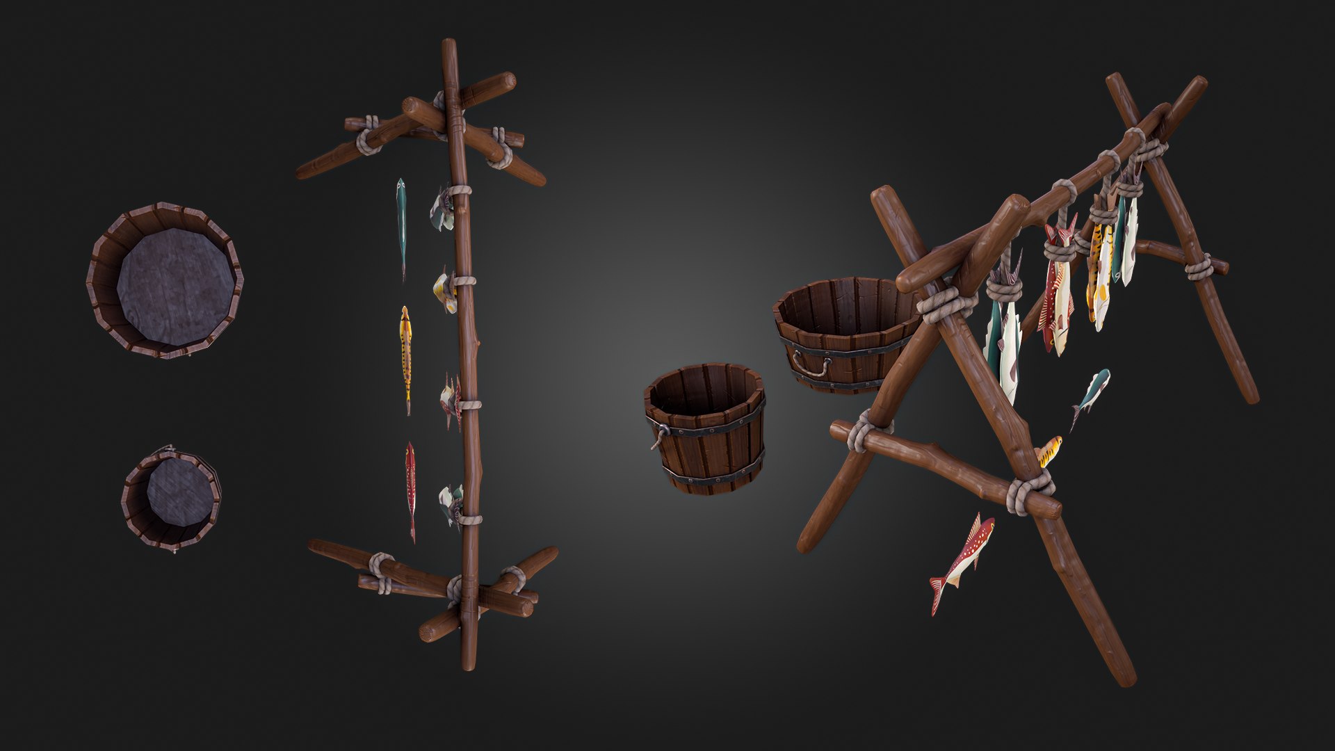 Fish Rack 3D - TurboSquid 2259329