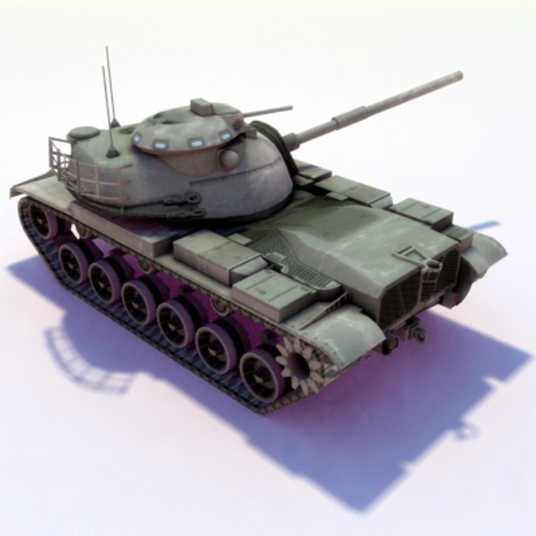 3d Model M60a3 Tank M60 Gun