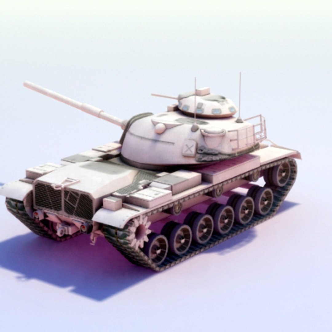 3d Model M60a3 Tank M60 Gun