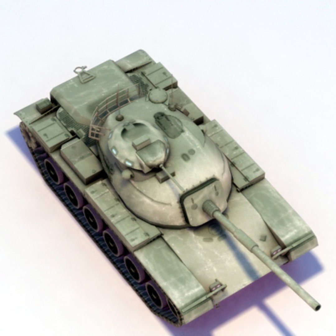 3d Model M60a3 Tank M60 Gun