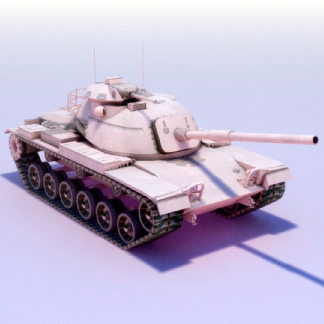 3d Model M60a3 Tank M60 Gun