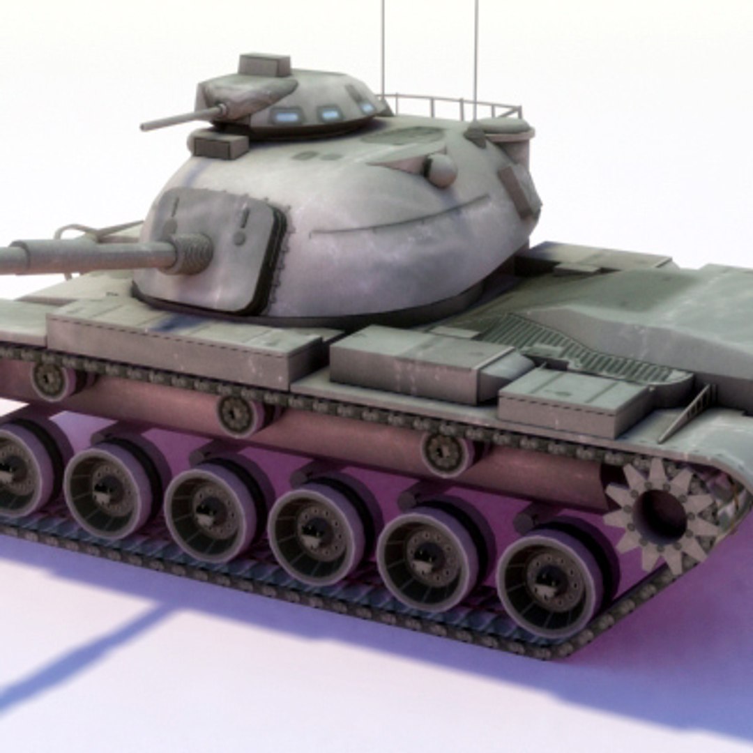 3d Model M60a3 Tank M60 Gun