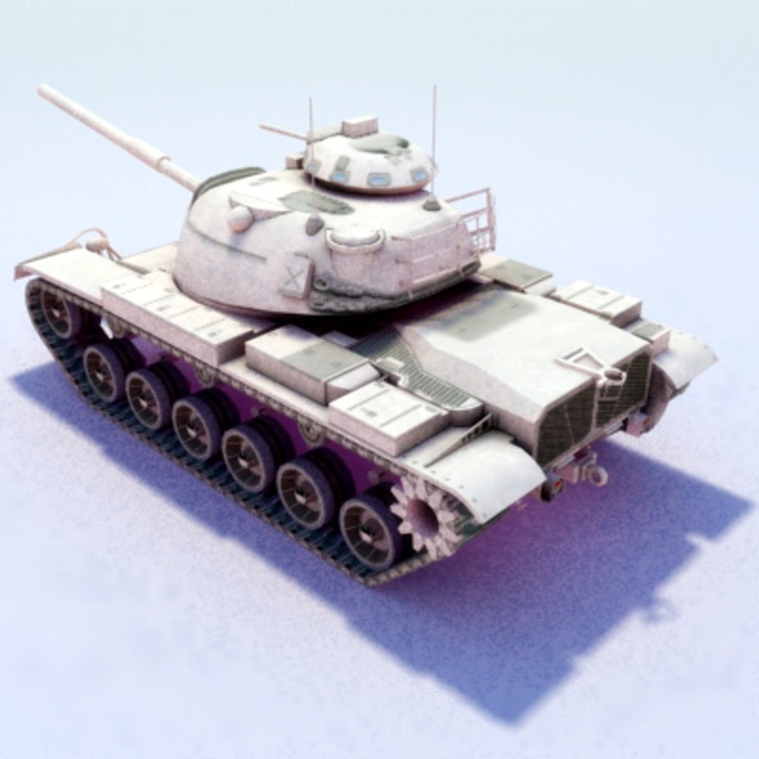3d Model M60a3 Tank M60 Gun