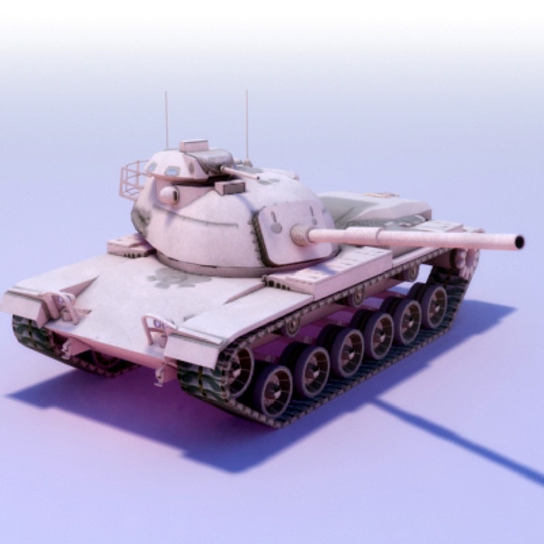 3d model m60a3 tank m60 gun