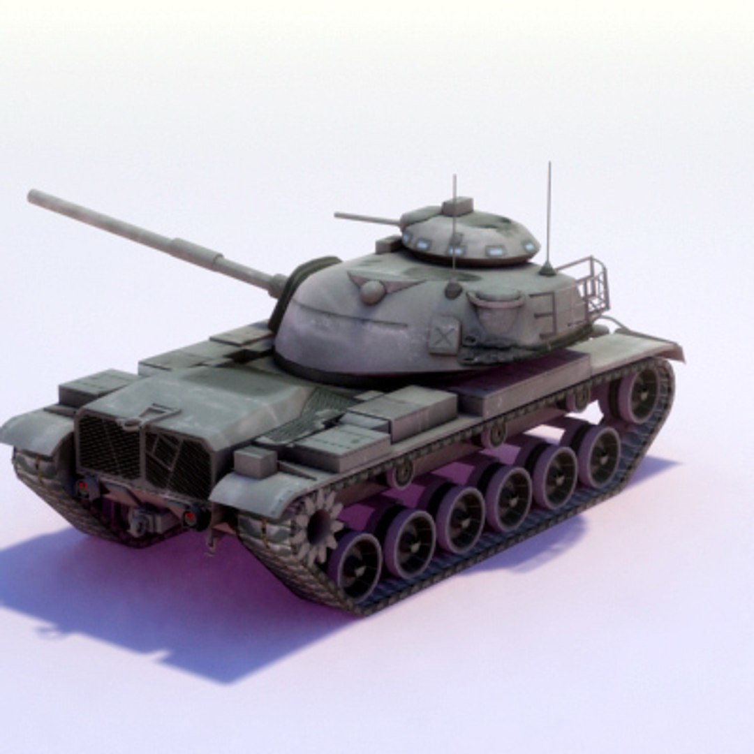 3d Model M60a3 Tank M60 Gun