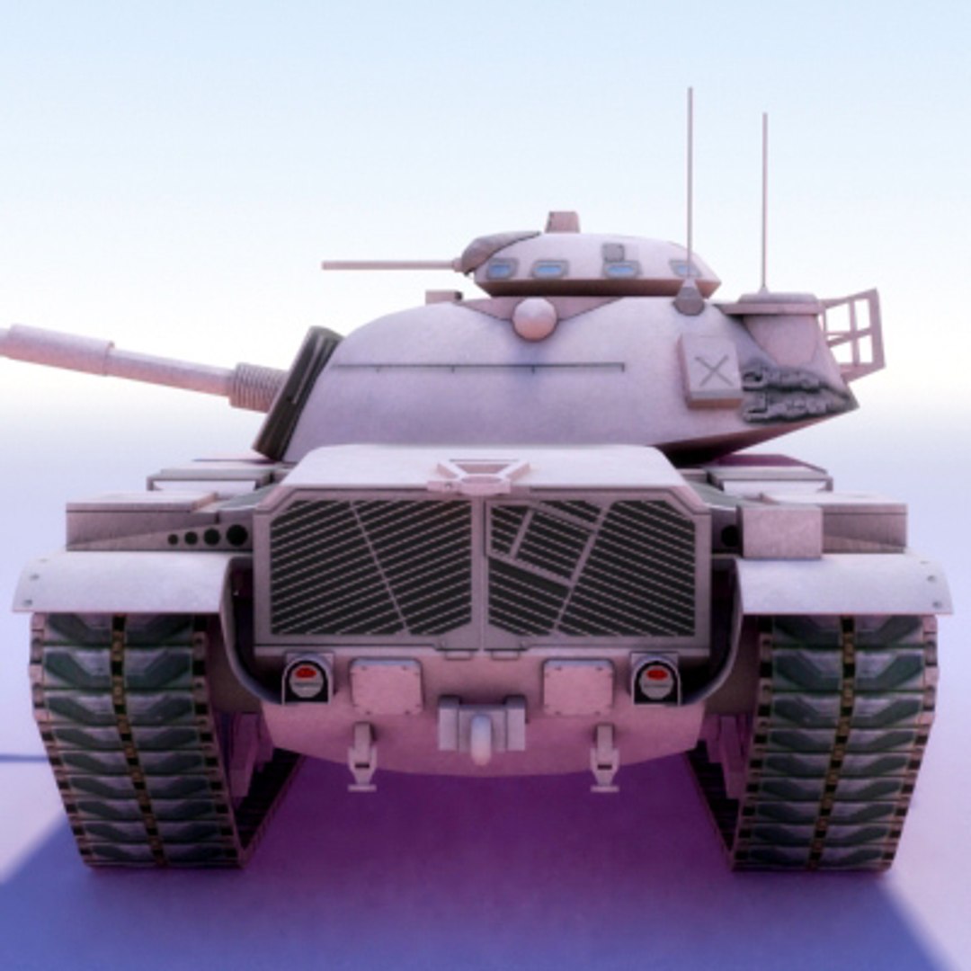 3d Model M60a3 Tank M60 Gun