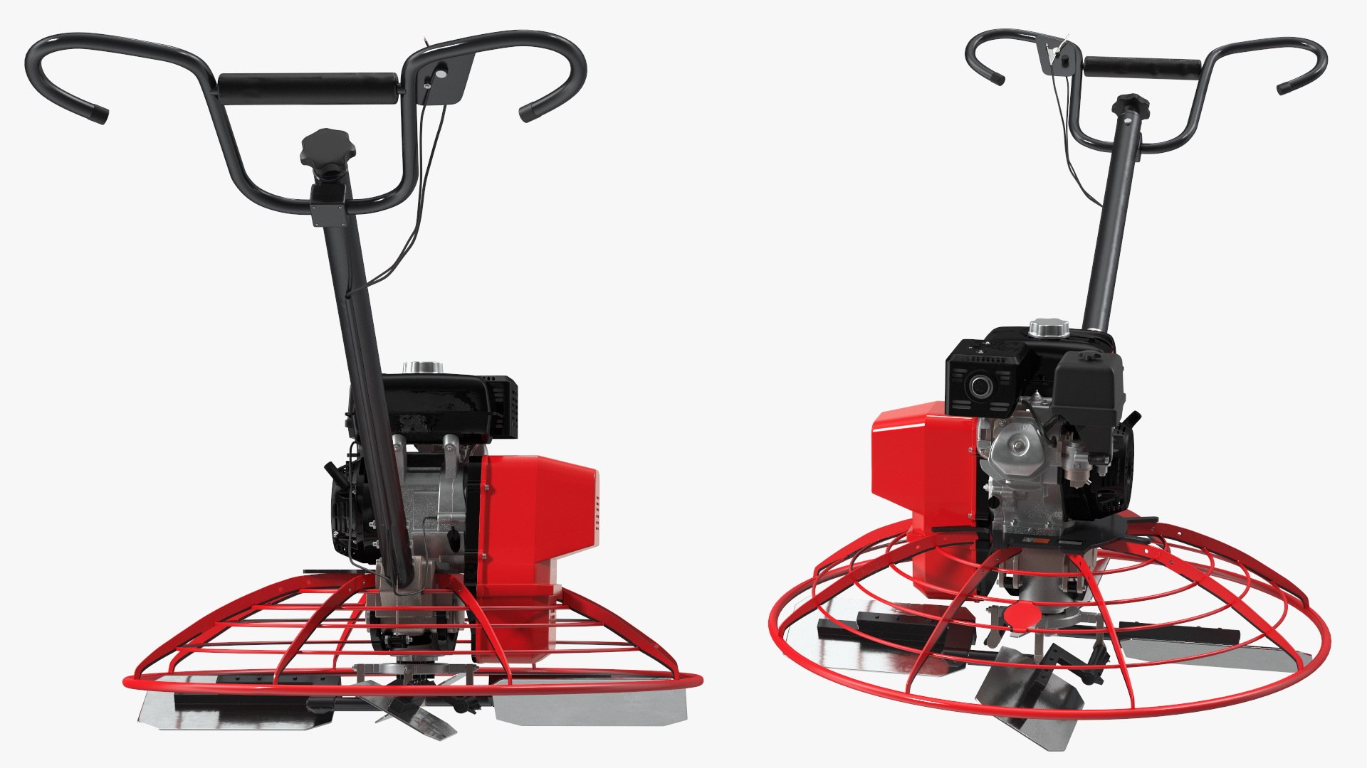Concrete Power Trowel Machine Red 3D Model - TurboSquid 2092550