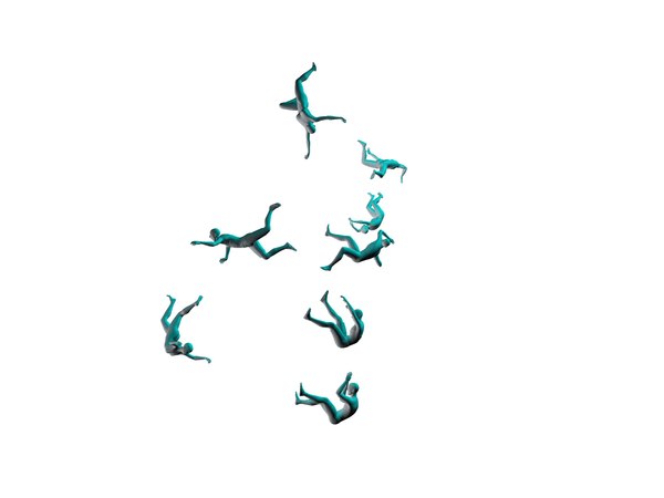 modelo 3d posiciones del cuerpo cayendo - TurboSquid 1288289