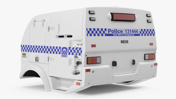 3D modern police paddy wagon - TurboSquid 1647092
