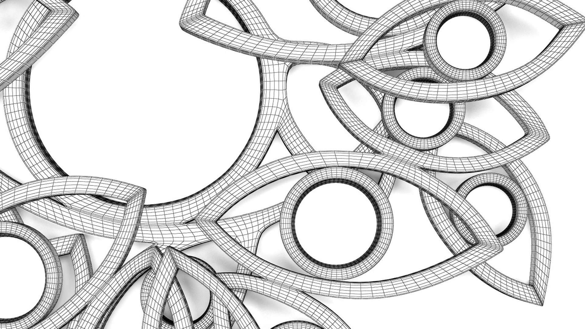 3D petals neapoli mirror model - TurboSquid 1709815