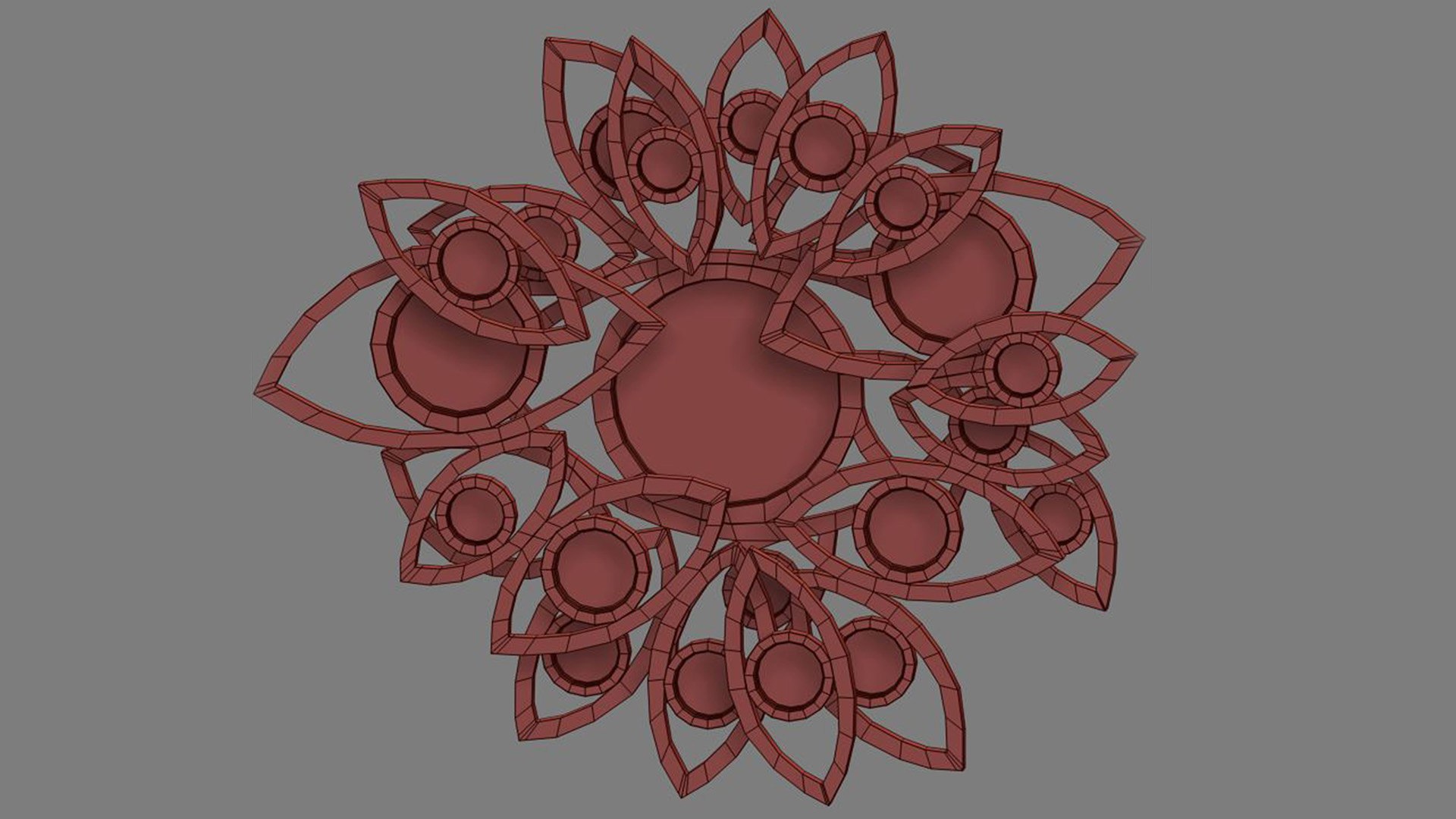 3D petals neapoli mirror model - TurboSquid 1709815