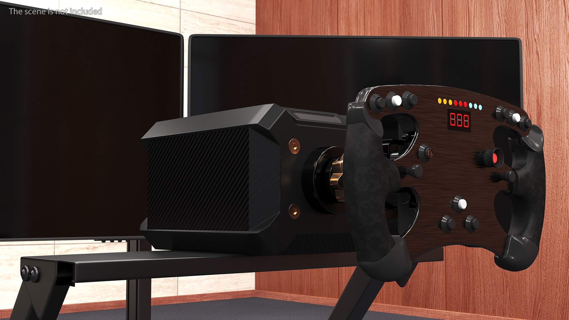 3D GT Racing Sim Gaming Setup with Monitors - TurboSquid 2069078