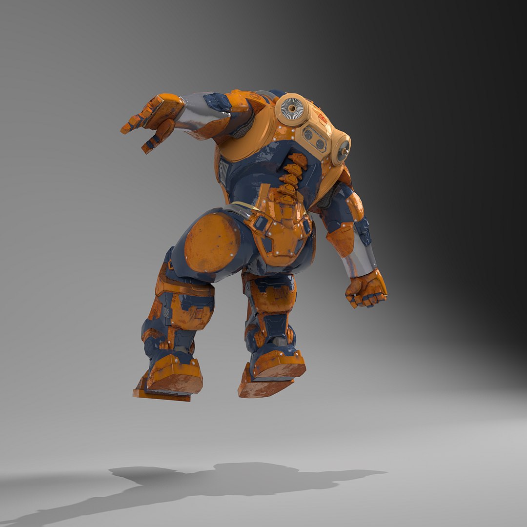 3D Robot Pbr Metal - TurboSquid 1269510