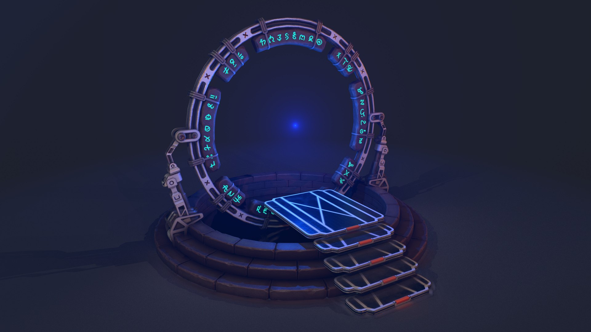 3D Portal Gate - TurboSquid 2216433