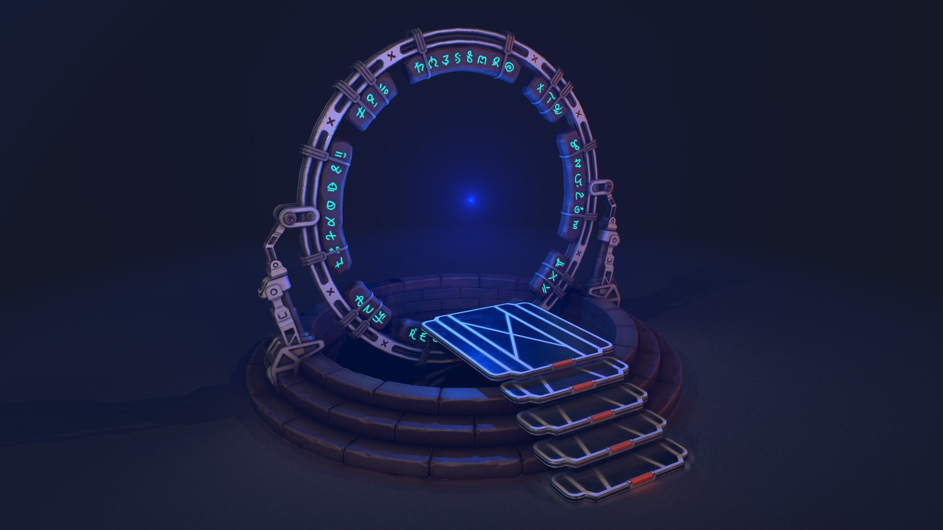 3D Portal Gate - TurboSquid 2216433