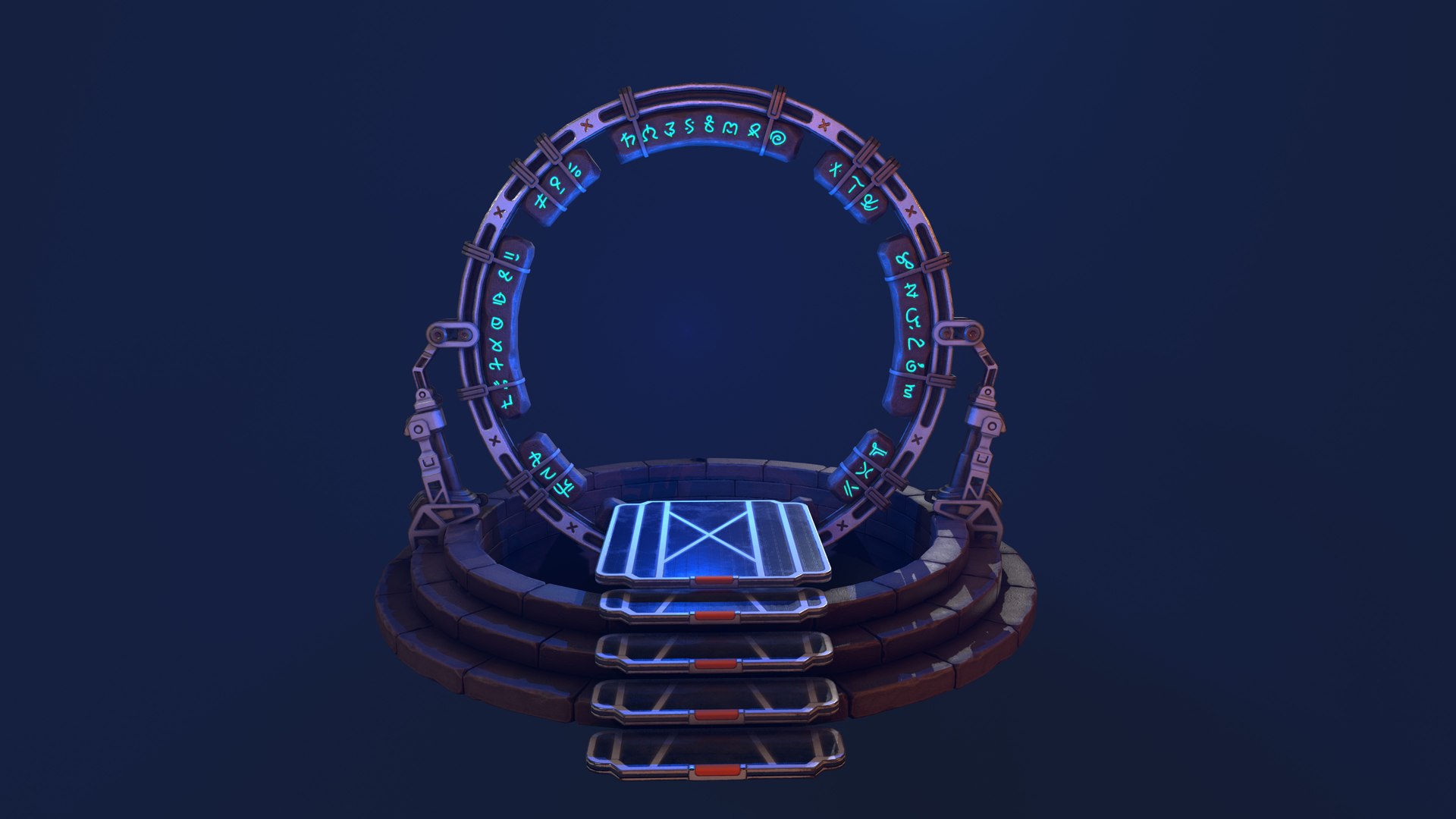 3D Portal Gate - TurboSquid 2216433