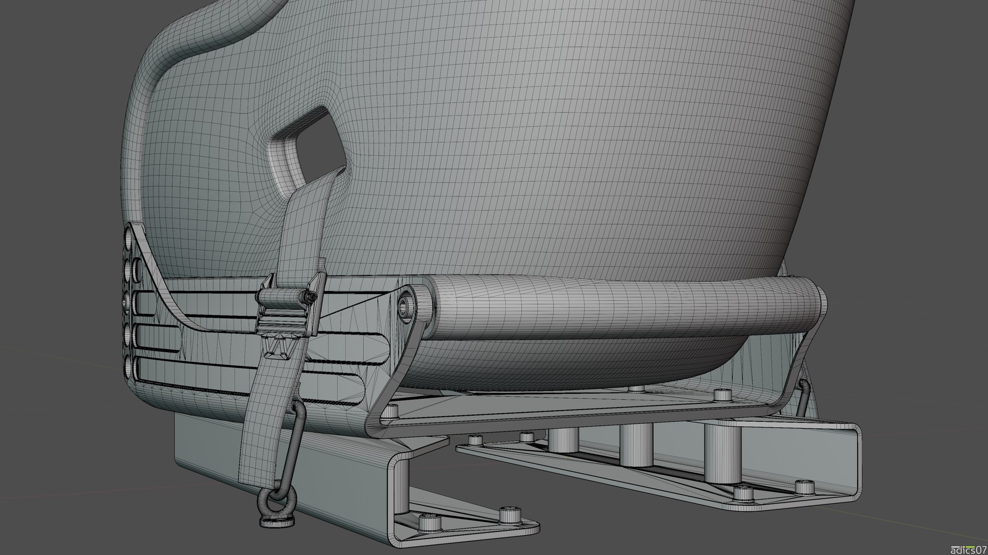 3D High-poly Seat Assembly For Rally Car - TurboSquid 2238866