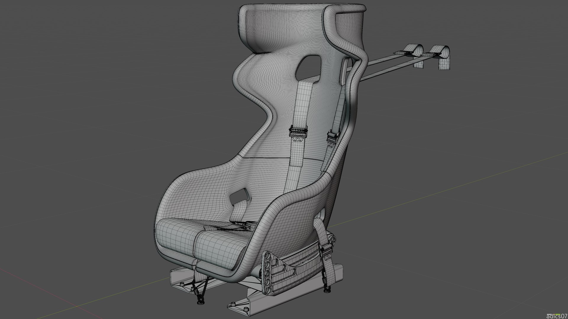 3D High-poly Seat Assembly For Rally Car - TurboSquid 2238866