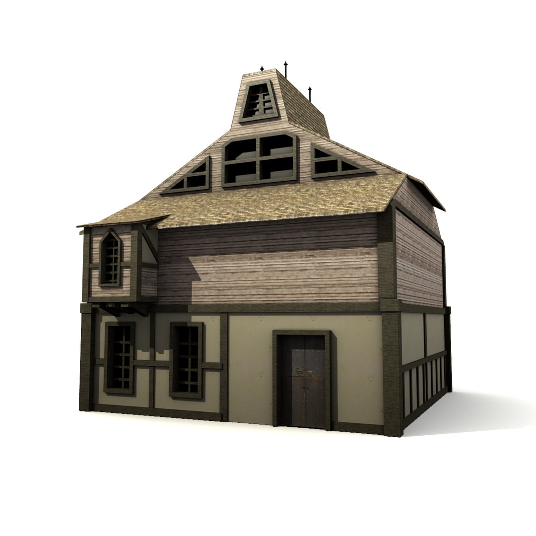 Medieval Building House 3d X